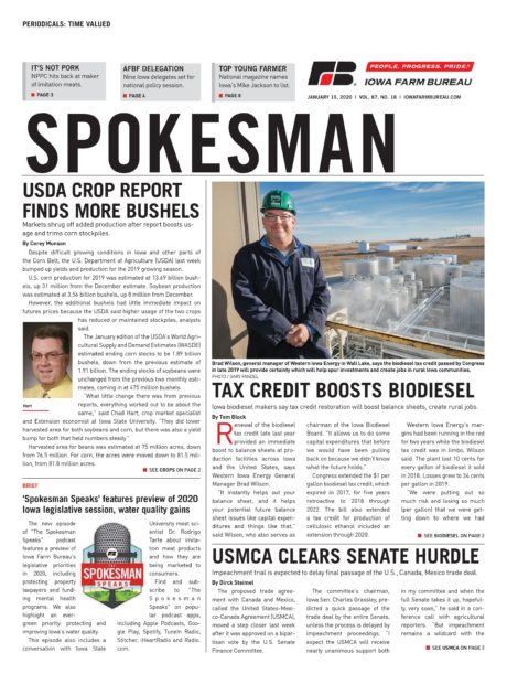 Iowa Farm Bureau Spokesman - J. L. Farmakis, Inc.